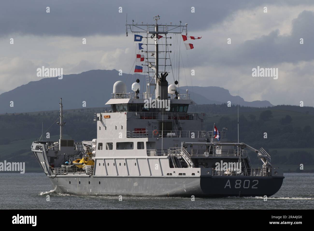 HNLMS Snellius (A802), a Snellius-class hydrographic survey vessel ...