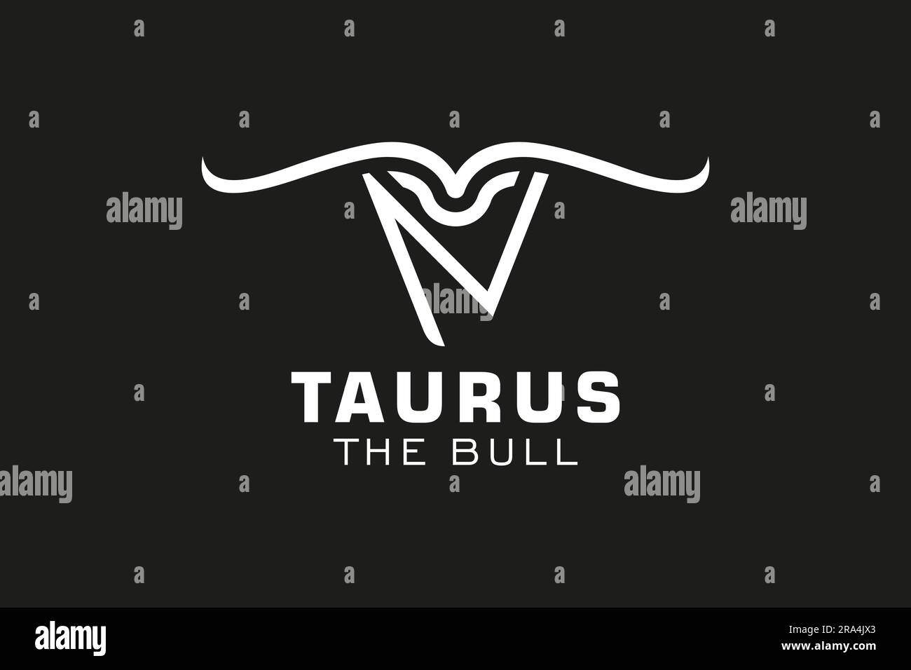 Letter N logo, Bull logo,head bull logo, monogram Logo Design Template ...