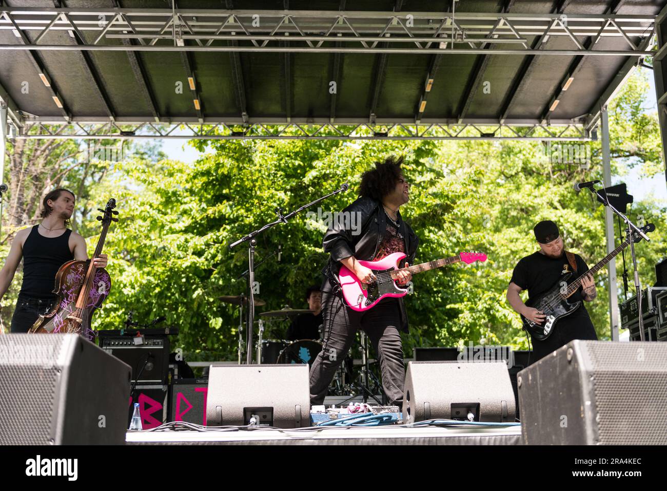 Seattle, USA. 20 May, 2023. Seattle band King Youngblood playing at a ...