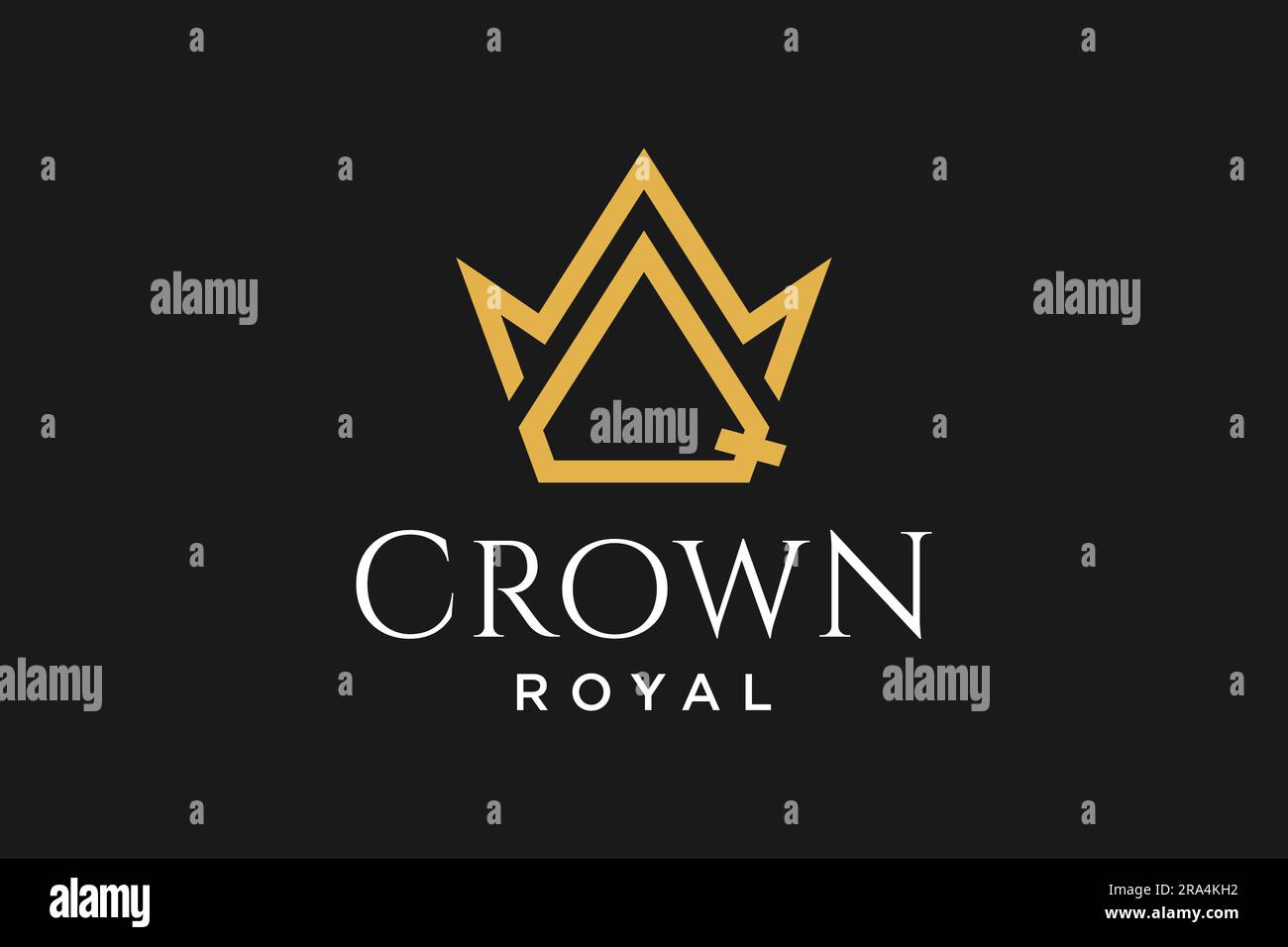 initial logo letter Q with crown vector symbol illustration Stock ...