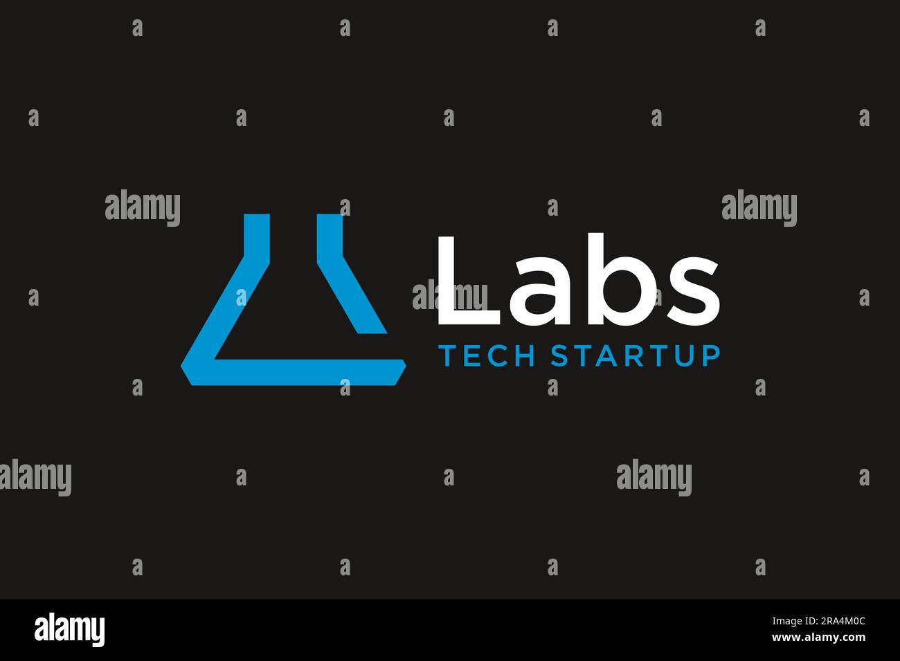 Letter L monogram logo design. for lab science technology Stock Vector ...