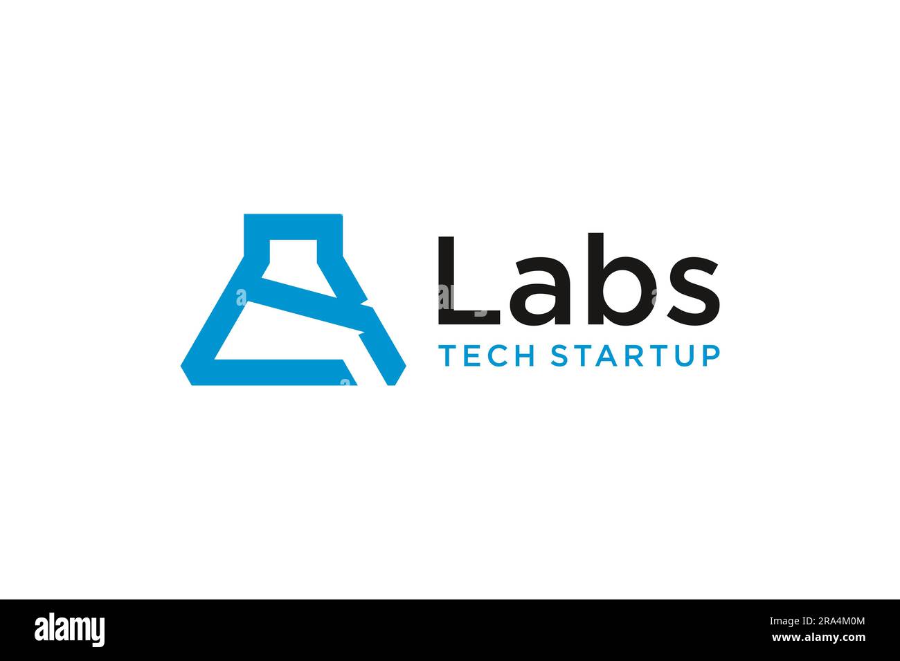 Letter R monogram logo design. for lab science technology Stock Vector ...