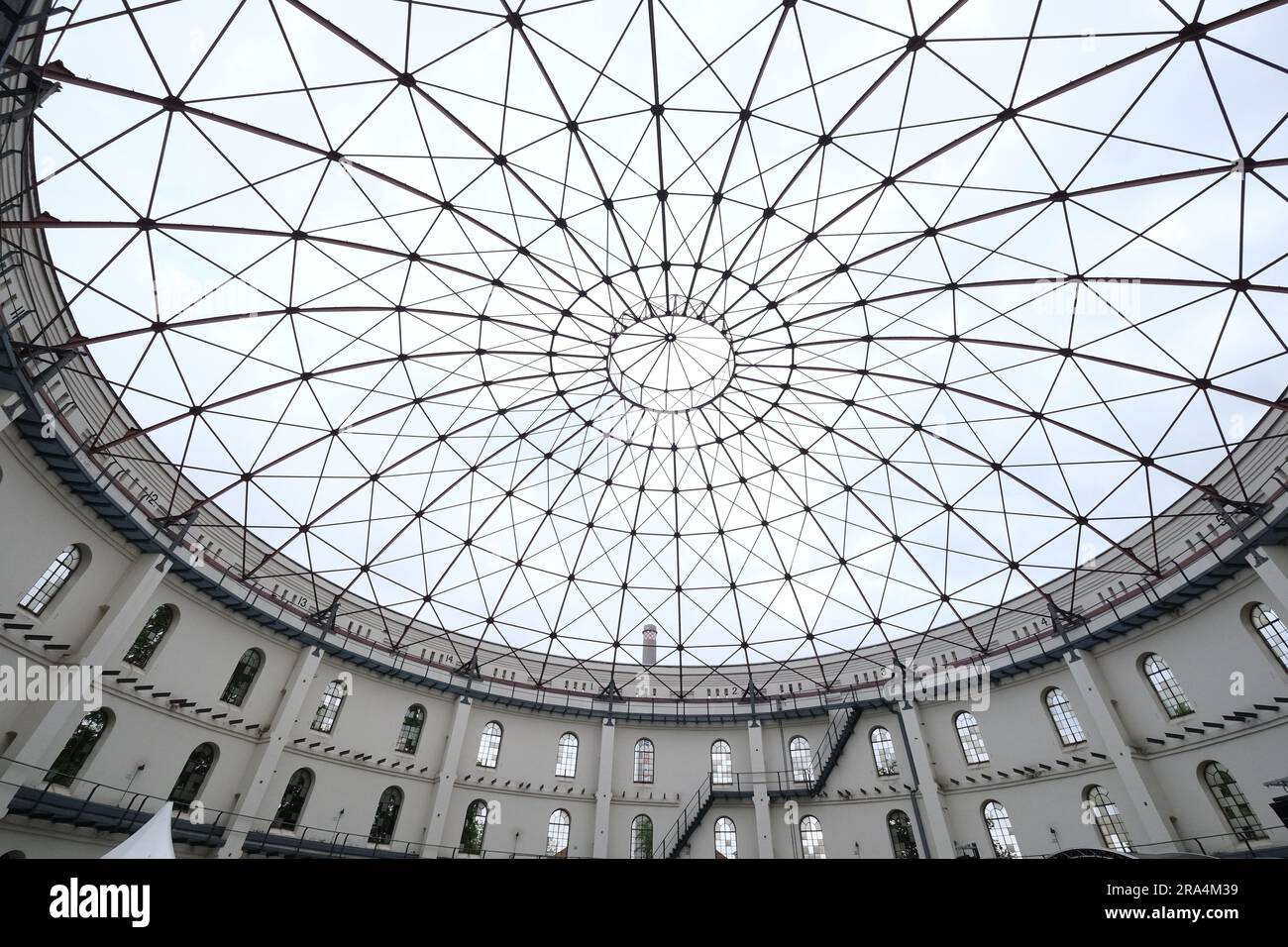 Leipzig, Germany. 30th June, 2023. View of the roof structure of an old ...