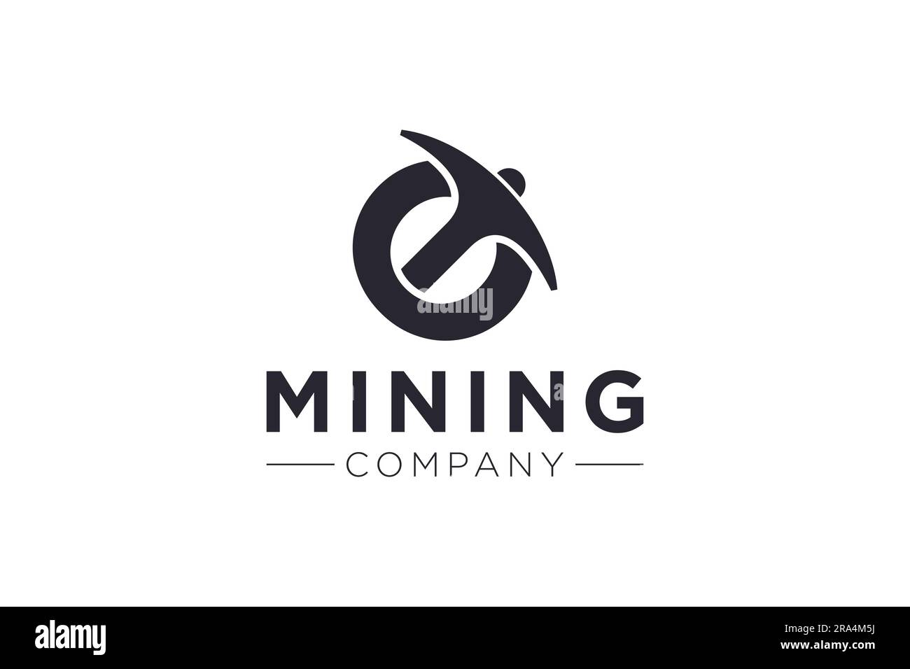 Letter O Mining logo icon design template vector Stock Vector Image ...