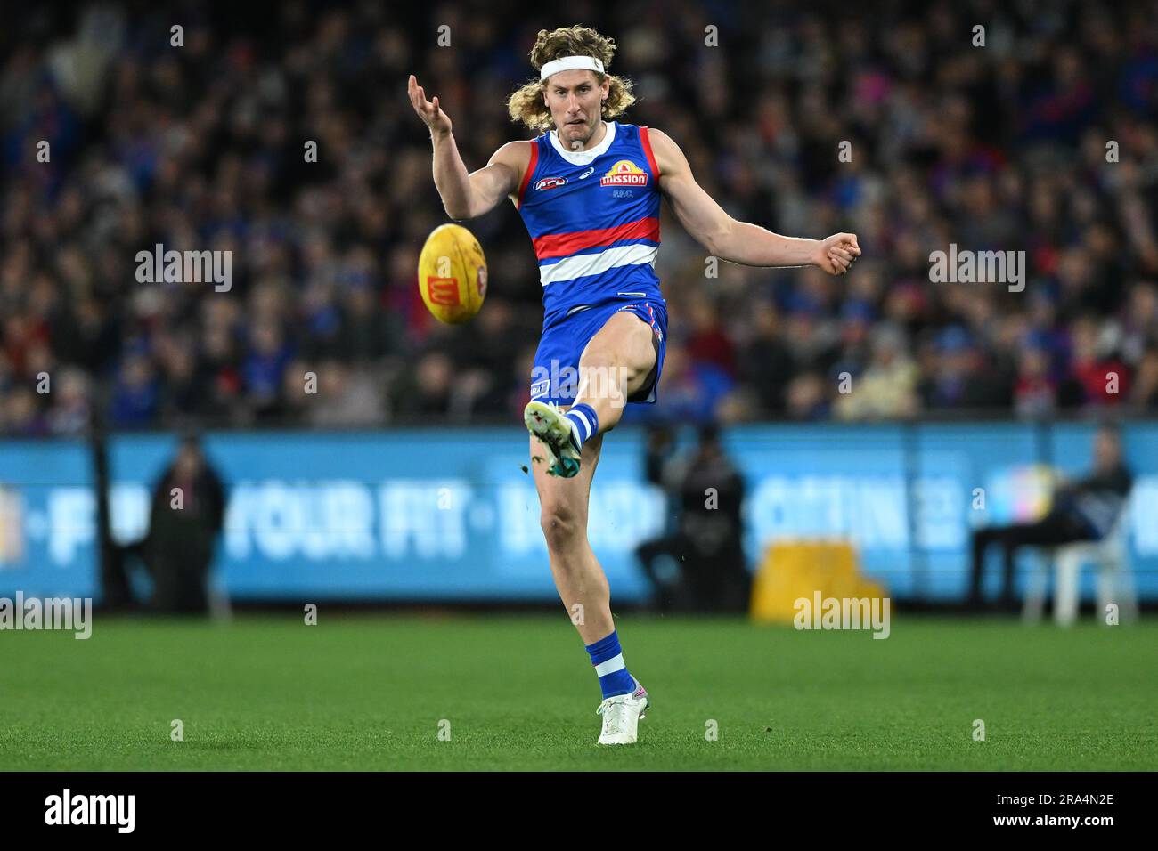 Melbourne, Australia. 01st July, 2023. Aaron Naughton of Western ...