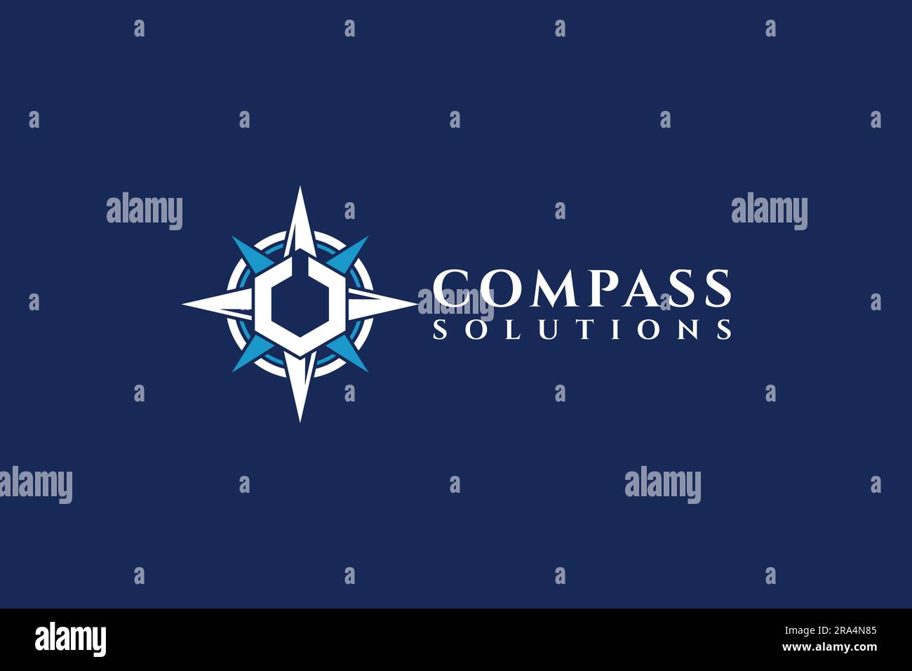 Letter V logo icon compass design template elements. Minimalist and ...