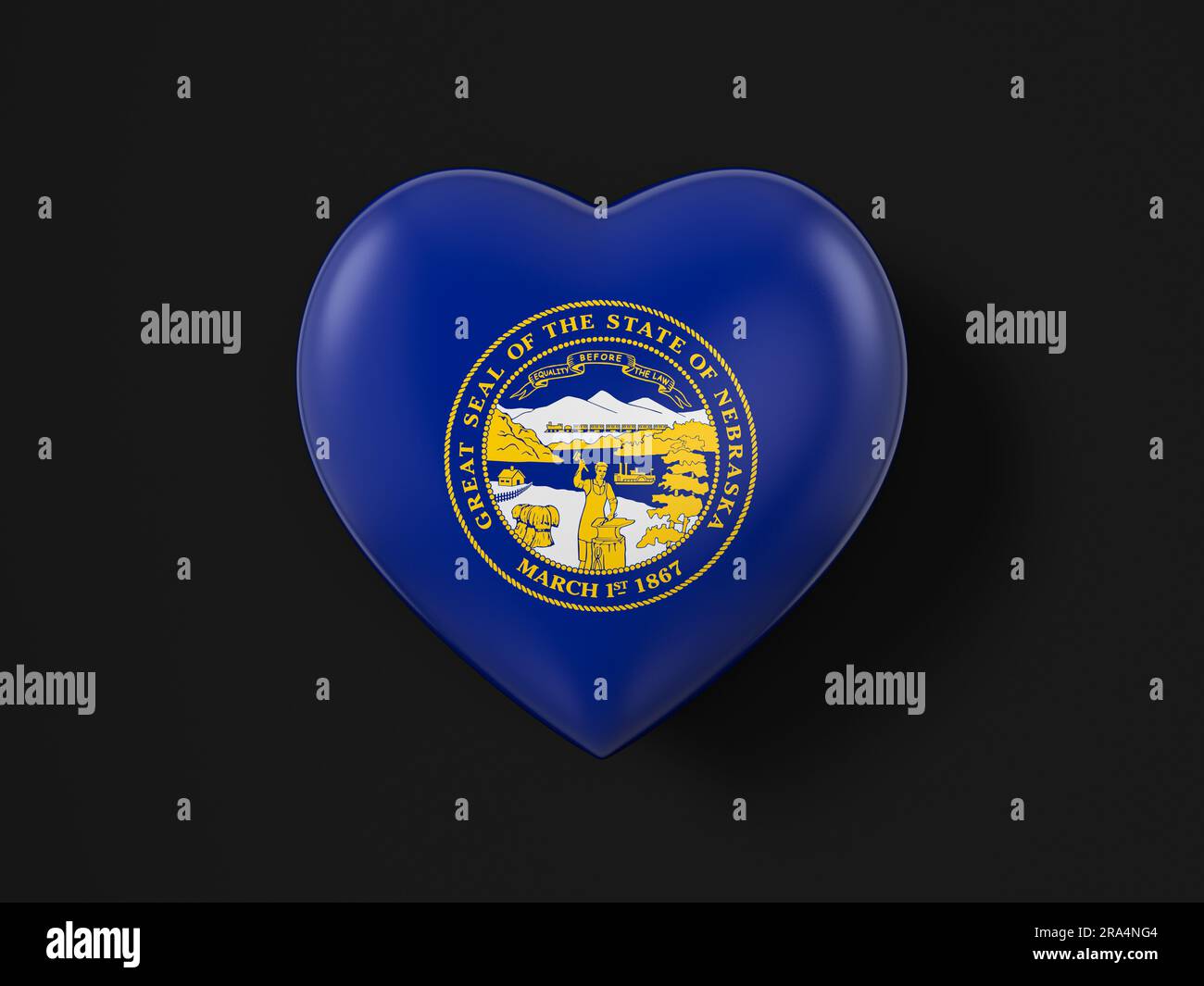 Nebraska state heart hi-res stock photography and images - Alamy