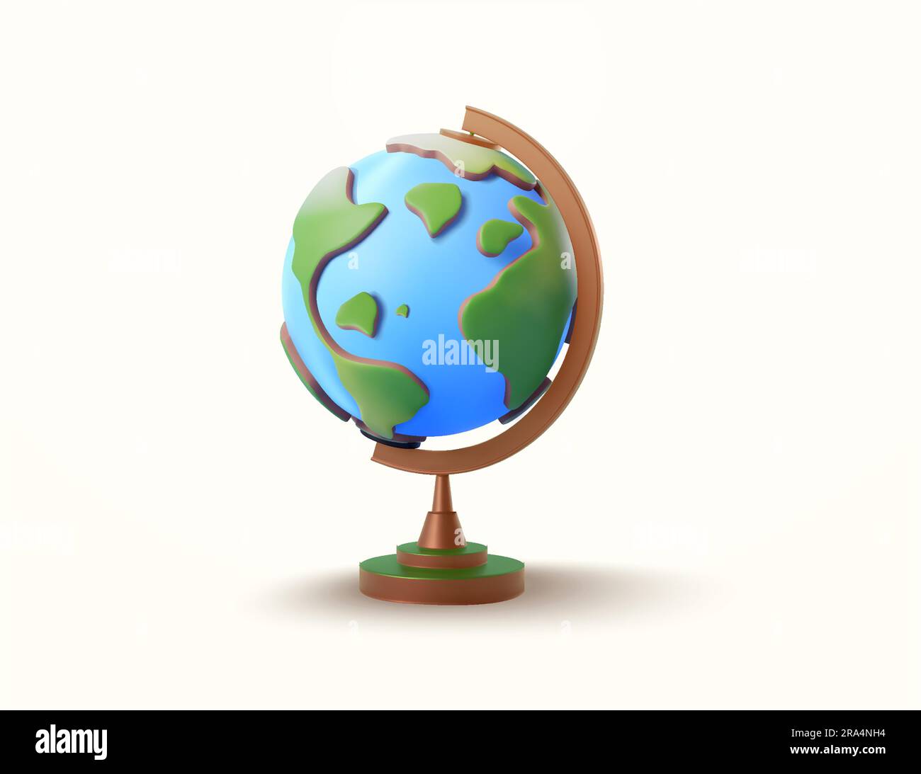 3d globe or earth model with world map, isolated on white background ...