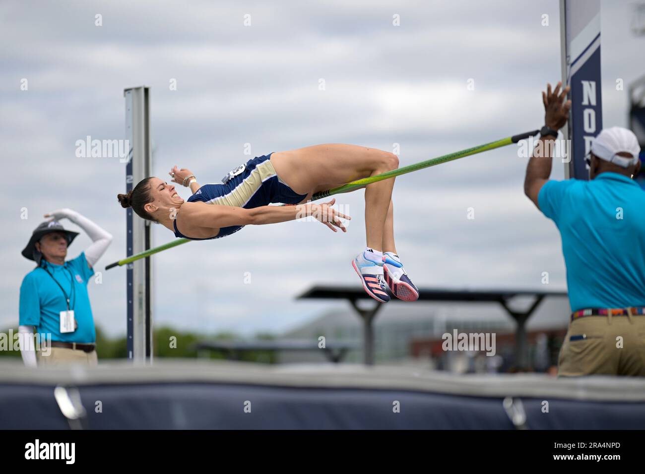 Georgia Tech's Shanty Papakosta competes in the women's high jump at ...