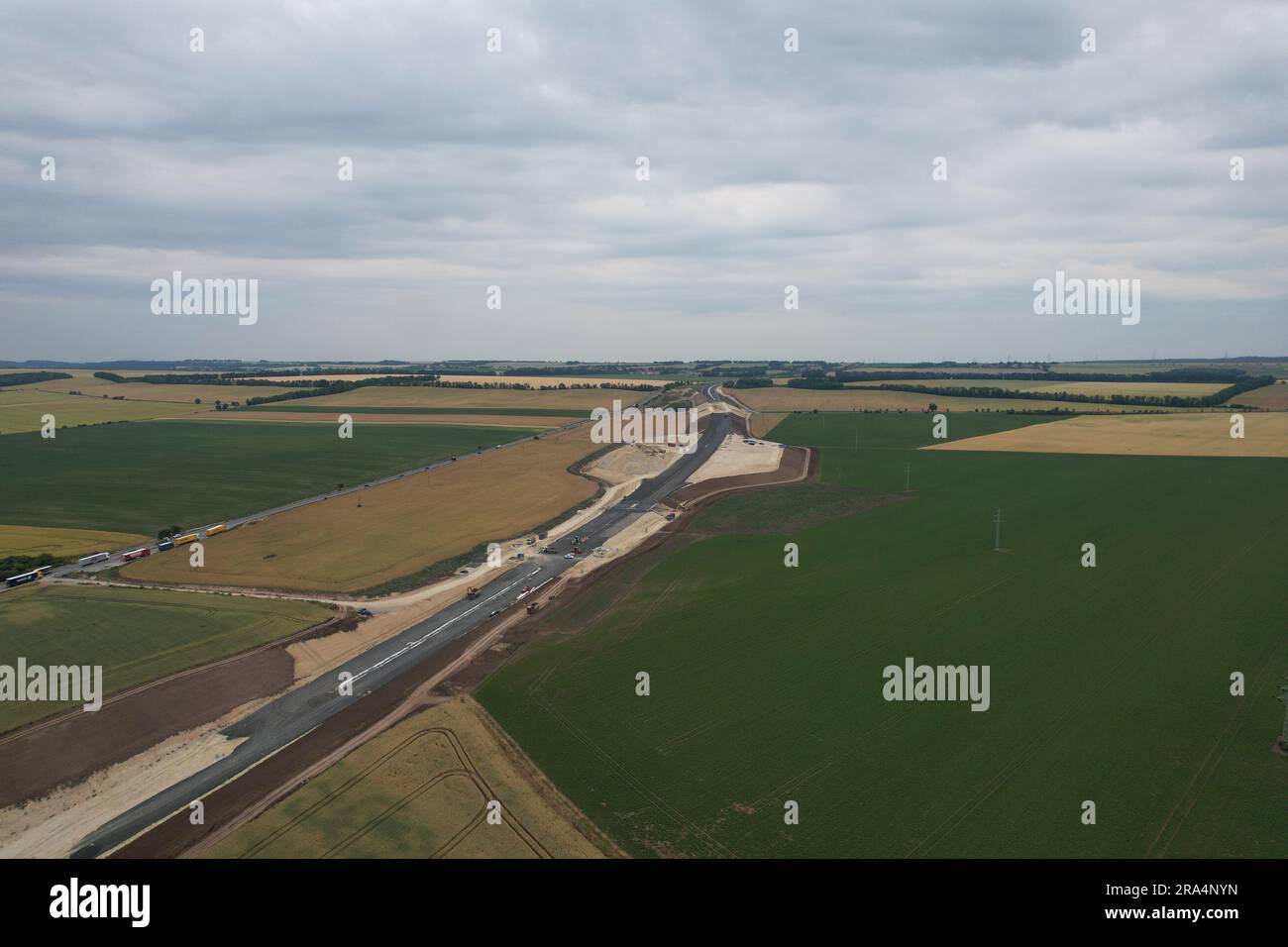 New motorway construction hi-res stock photography and images - Alamy