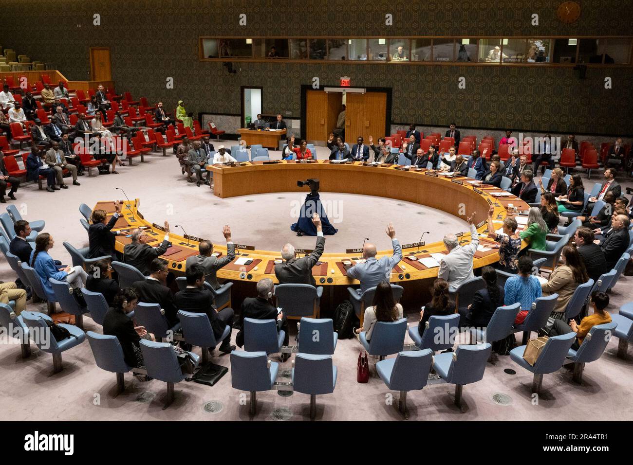 (230701) -- UNITED NATIONS, July 1, 2023 (Xinhua) -- This photo shows ...