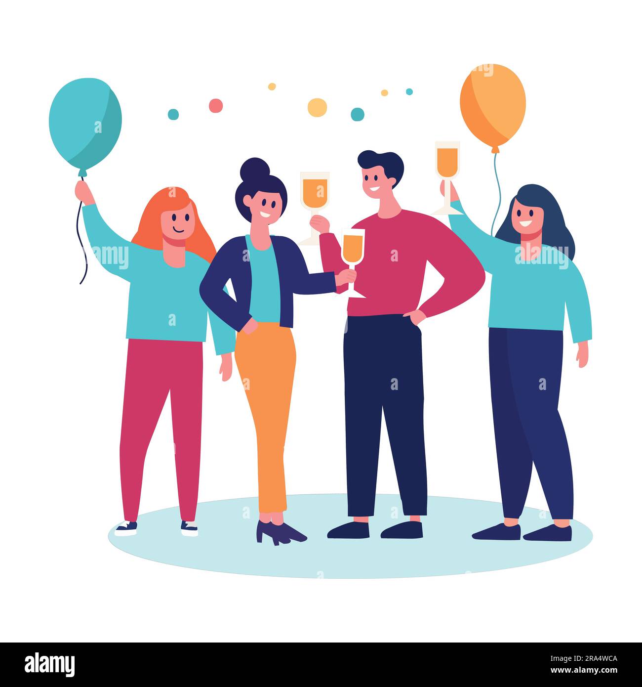 Laughing group motion Stock Vector Images - Alamy