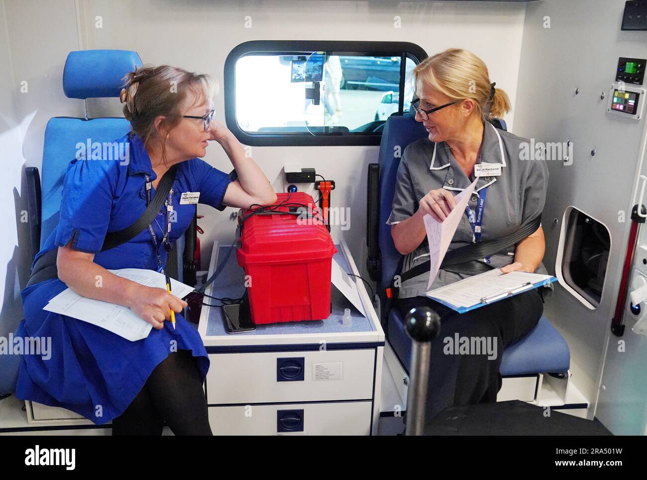 Advanced Nurse Practitioner Sarah Hardwick Right Discusses The