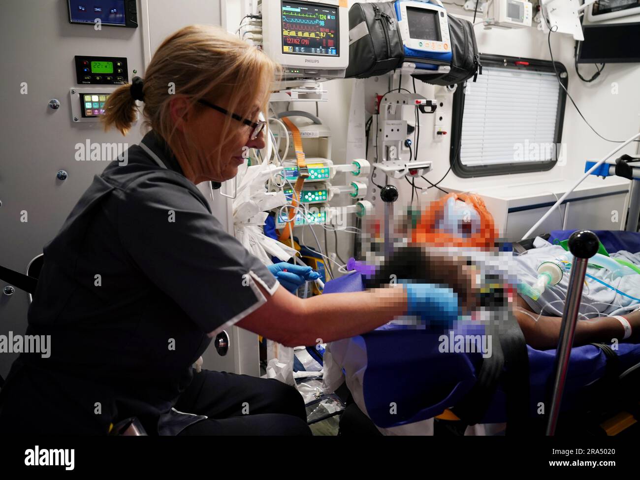 EDITORS NOTE IMAGE PIXELATED BY PA PICTURE DESK Advanced Nurse ...