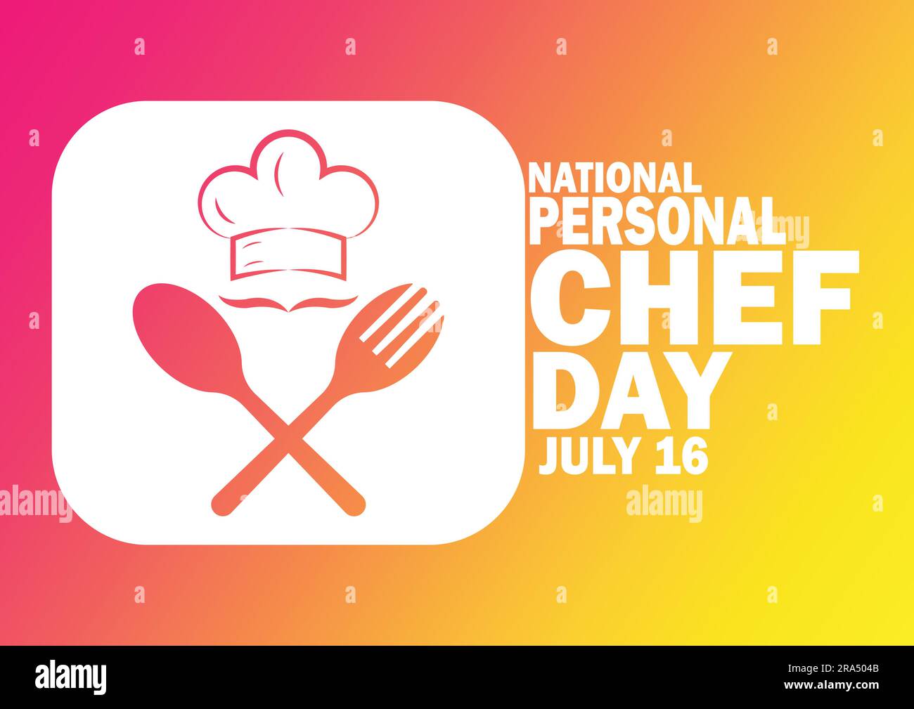 National Personal Chef Day Vector illustration. July 16. for greeting ...