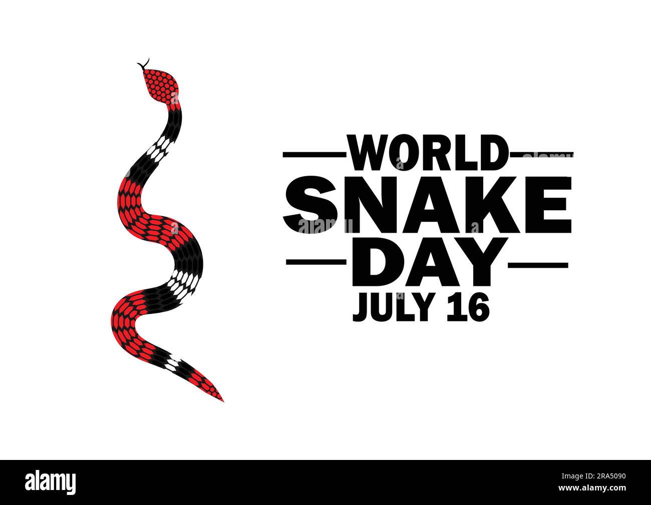 World Snake Day. July 16. Holiday concept. Template for background ...