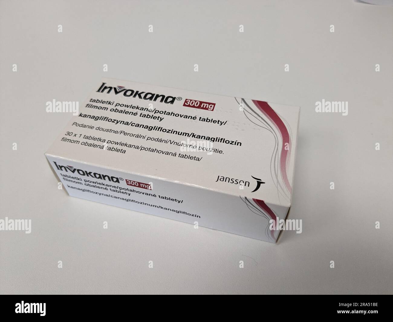 Prague,Czech republic- March 31 2024: box of INVOKANA medication with ...