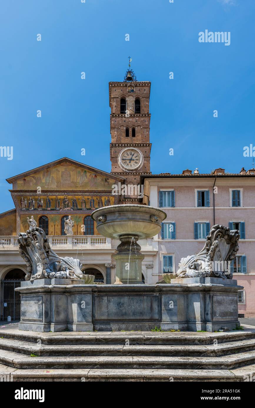 Basilica of Santa Maria in Trastevere (Our Lady in Trastevere), Rome ...
