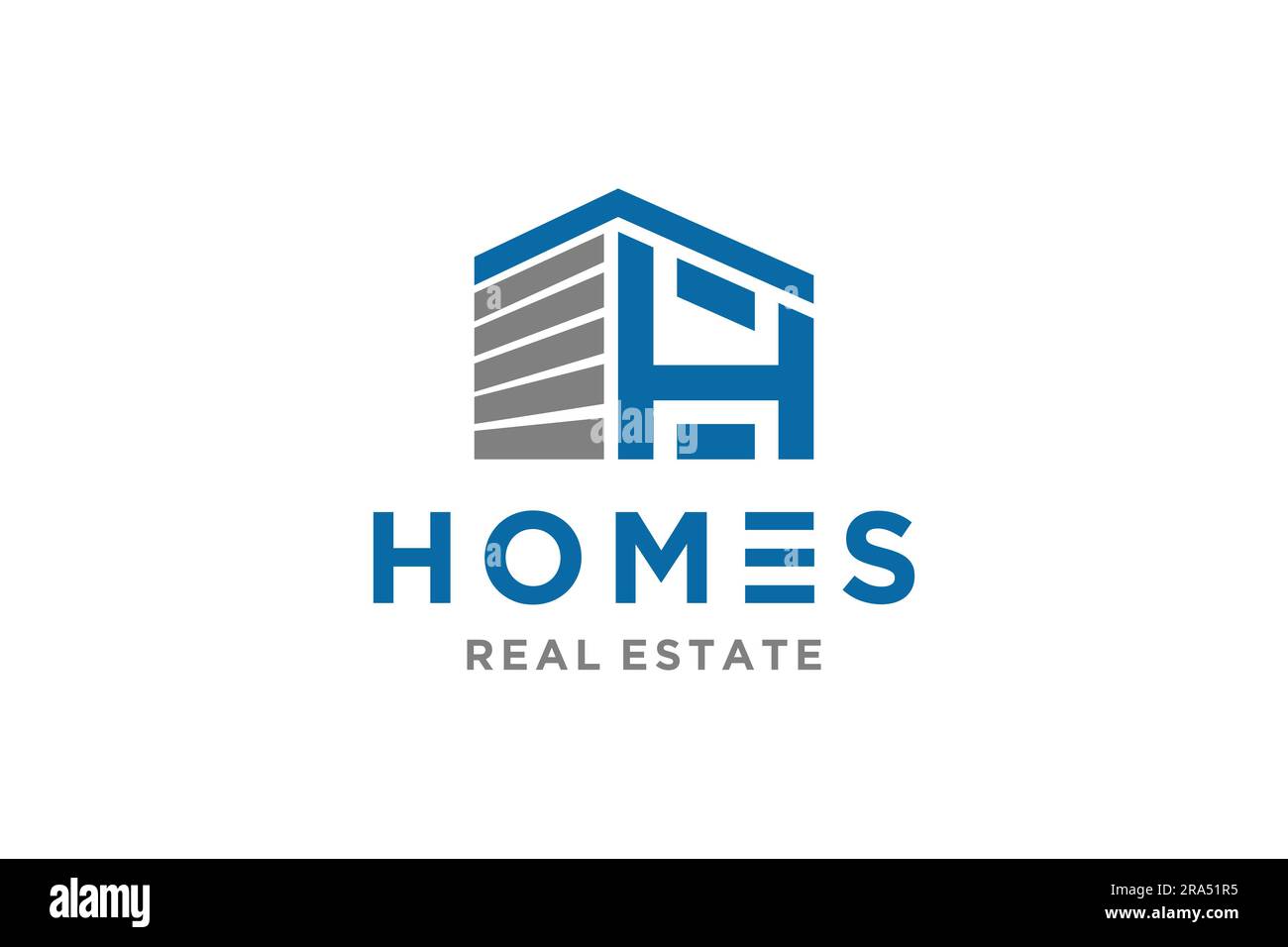 Letter H for Real Estate Remodeling Logo. Construction Architecture ...