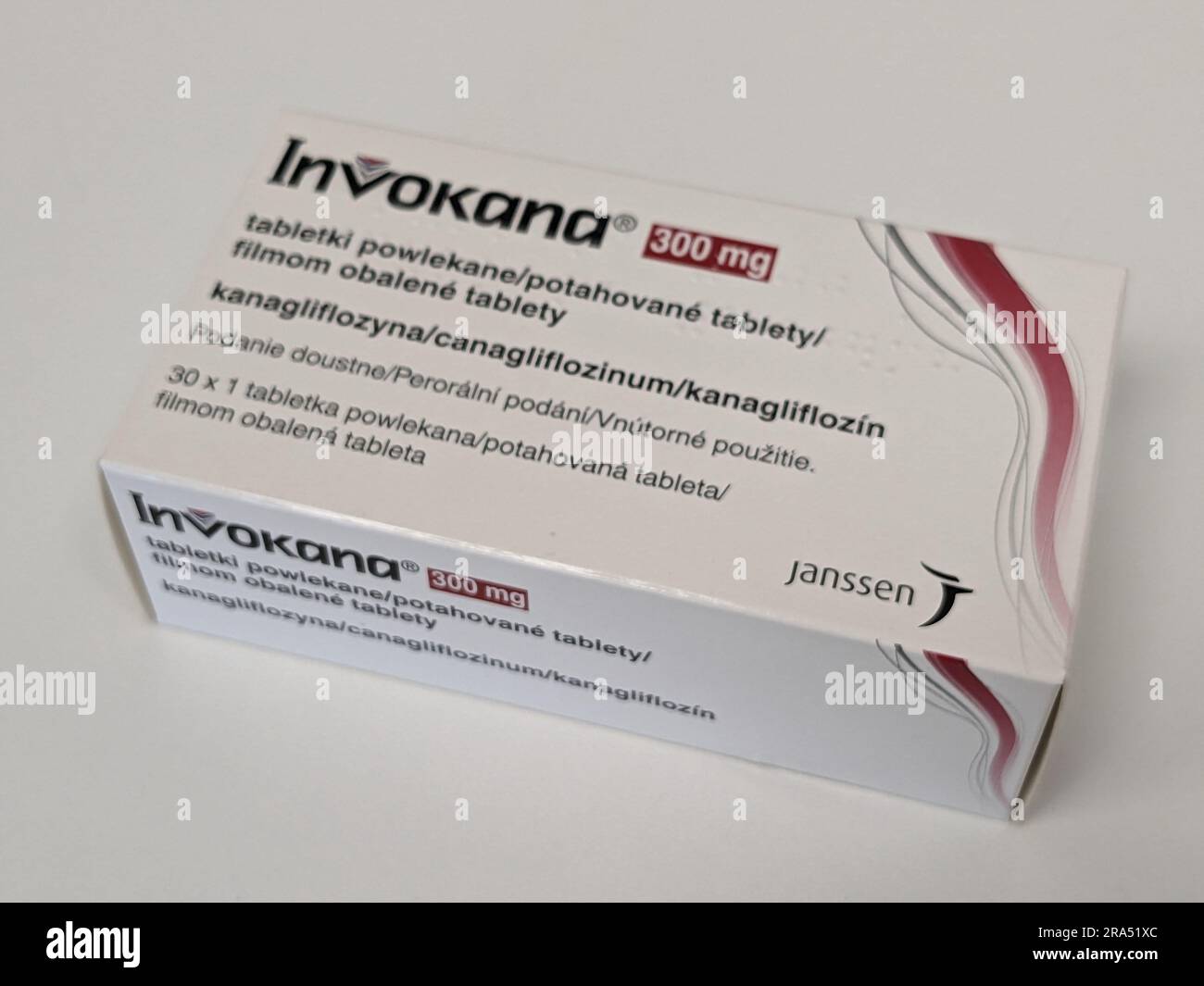 Prague,Czech republic- March 31 2024: box of INVOKANA medication with ...