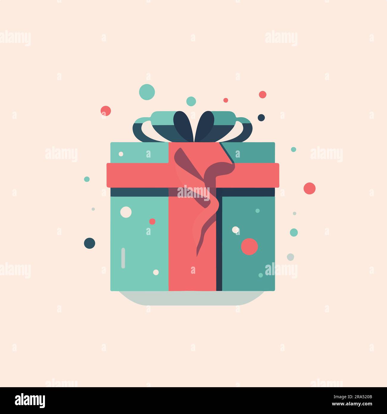 Flat gift box vector illustration Stock Vector Image & Art - Alamy