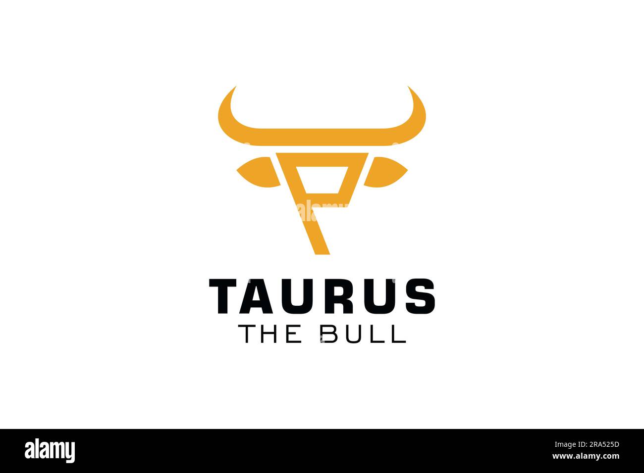 Letter P logo, Bull logo,head bull logo, monogram Logo Design Template ...