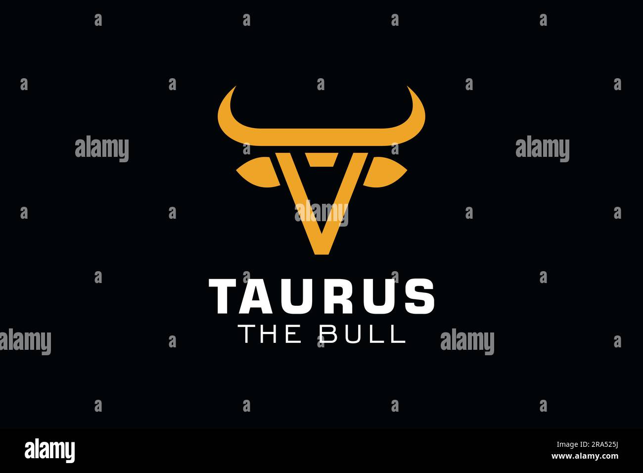 Letter v bull logo hi-res stock photography and images - Alamy