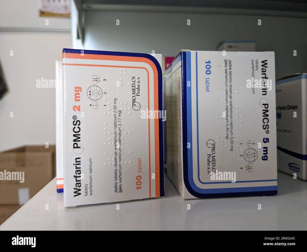 Warfarin box hi-res stock photography and images - Alamy