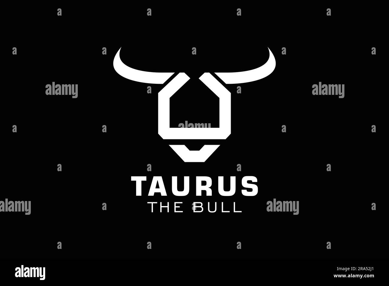 Letter U logo, Bull logo,head bull logo, monogram Logo Design Template ...