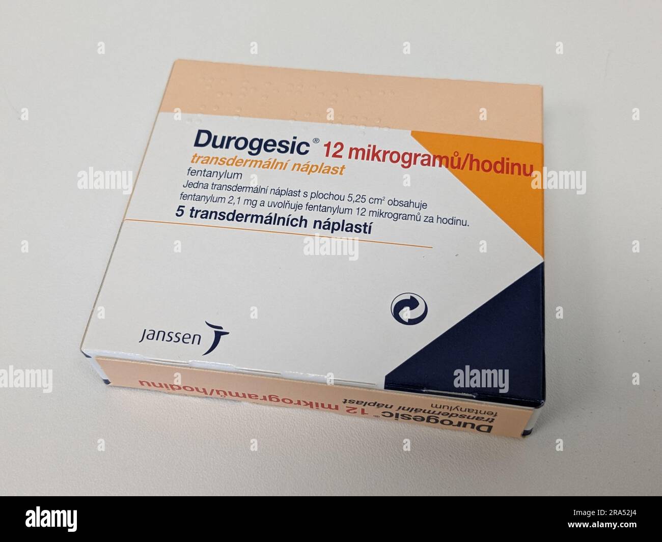 Prague,Czech republic–March 30 2024: Durogesic patches with Fentanyl ...
