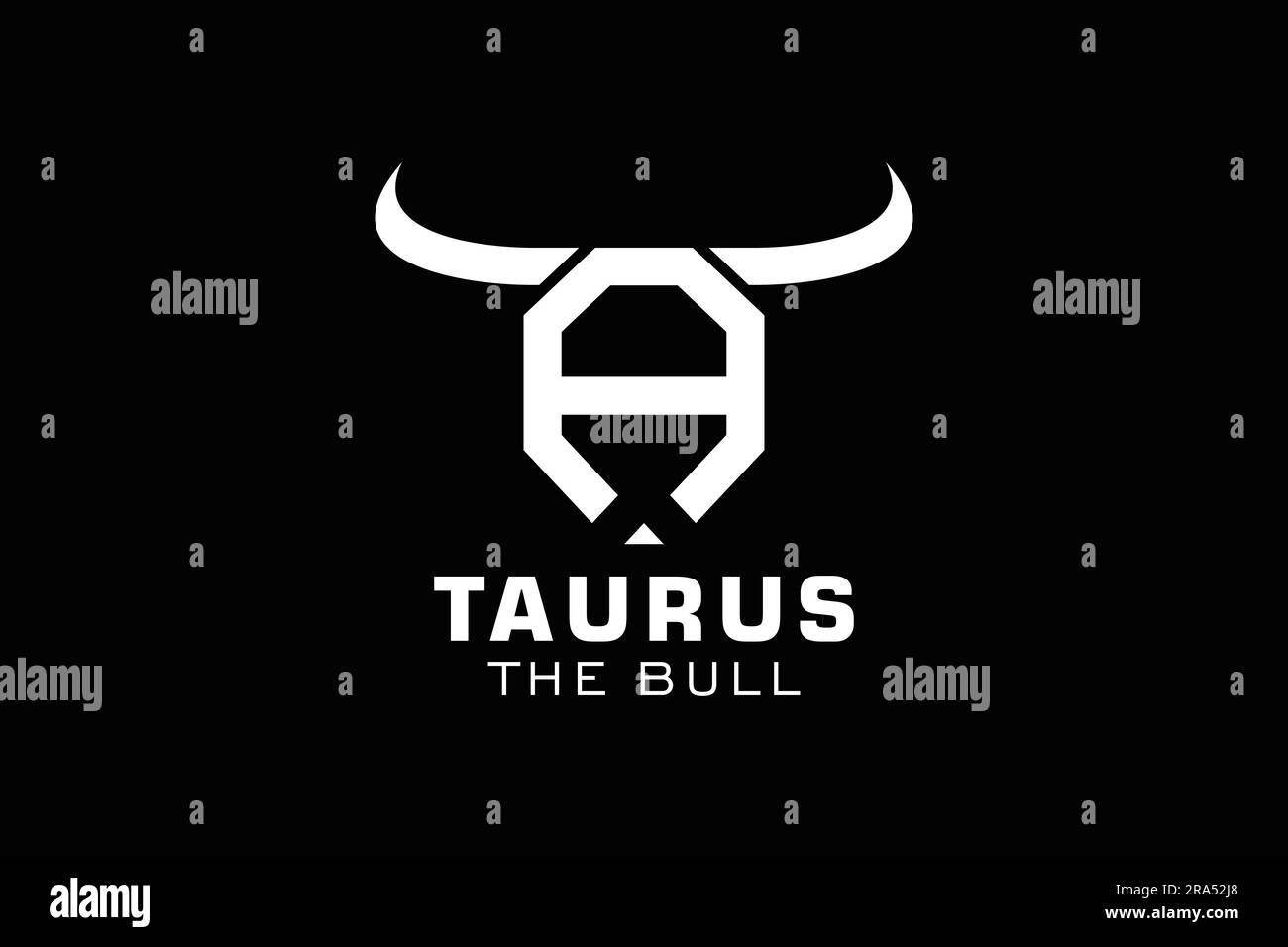 Letter A logo, Bull logo,head bull logo, monogram Logo Design Template ...