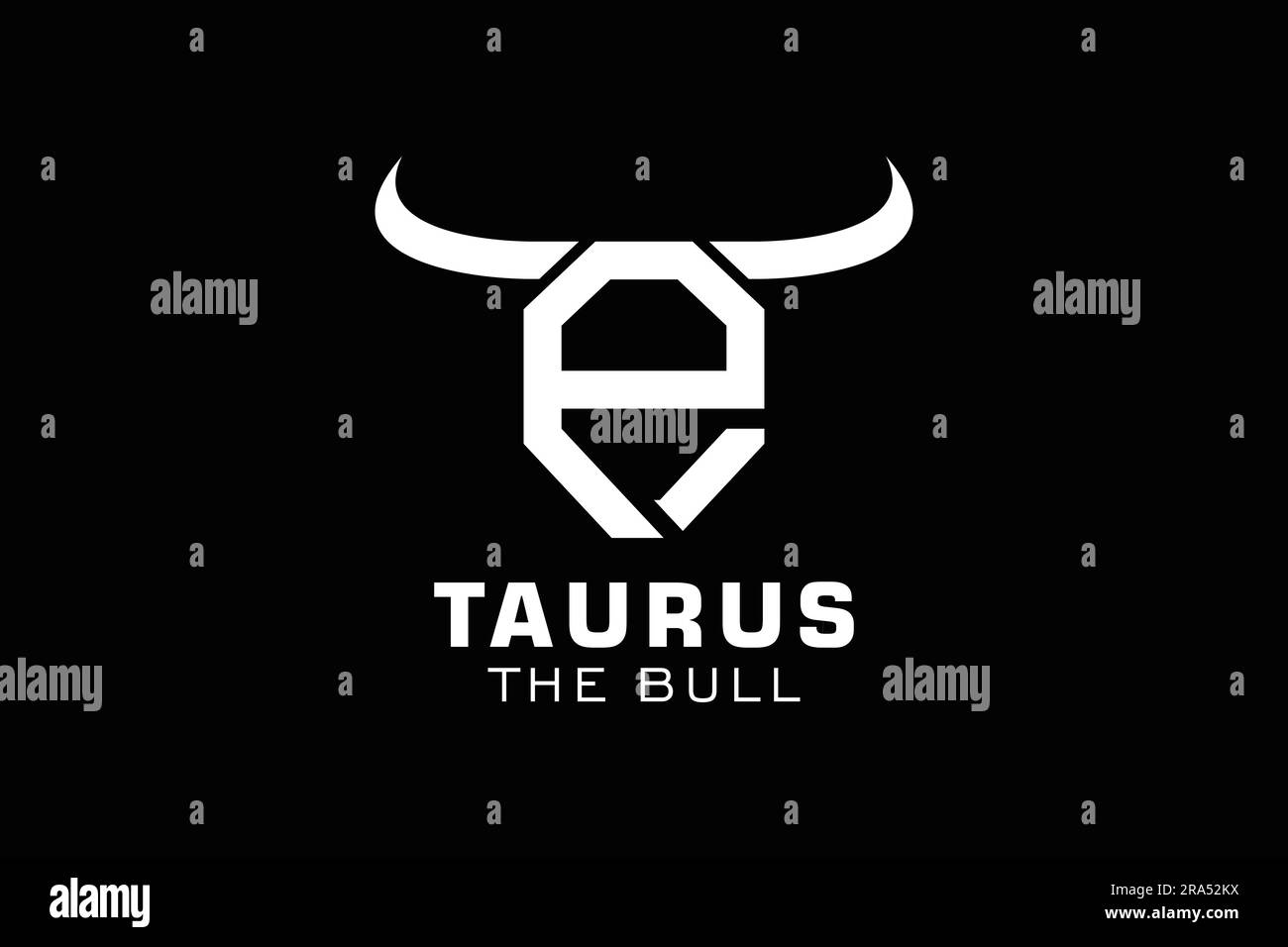 Letter P logo, Bull logo,head bull logo, monogram Logo Design Template ...
