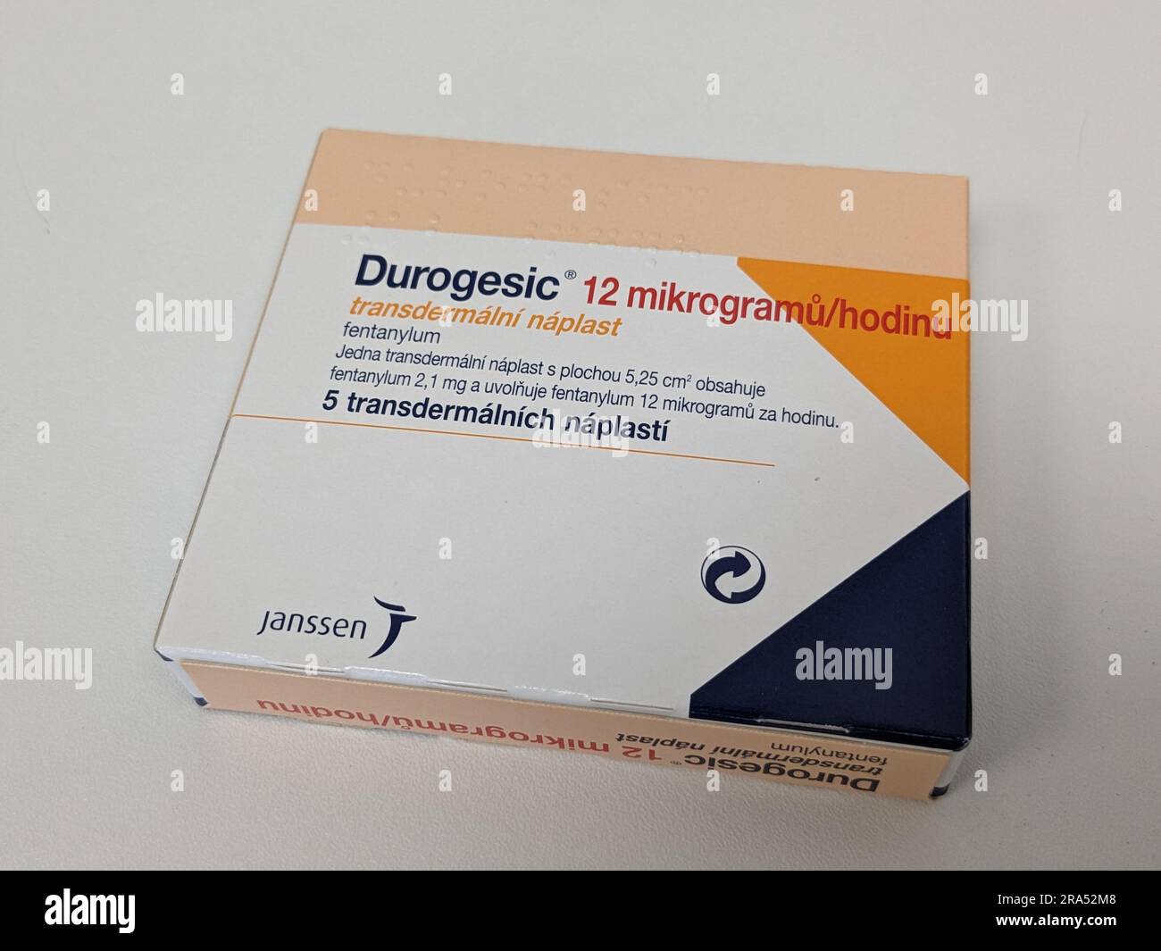 Prague,Czech republic–March 30 2024: Durogesic patches with Fentanyl ...