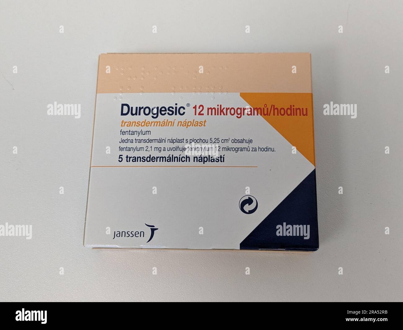 Prague,Czech republic–March 30 2024: Durogesic patches with Fentanyl ...