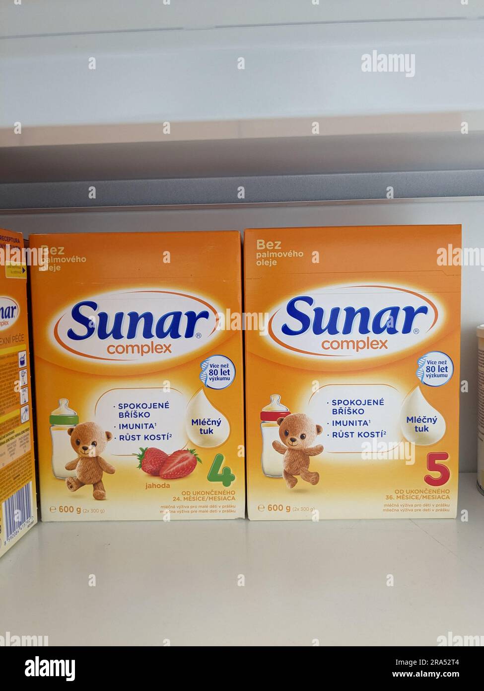 SUNAR infant milk displayed on the shelves in a pharmacy,baby powdered ...