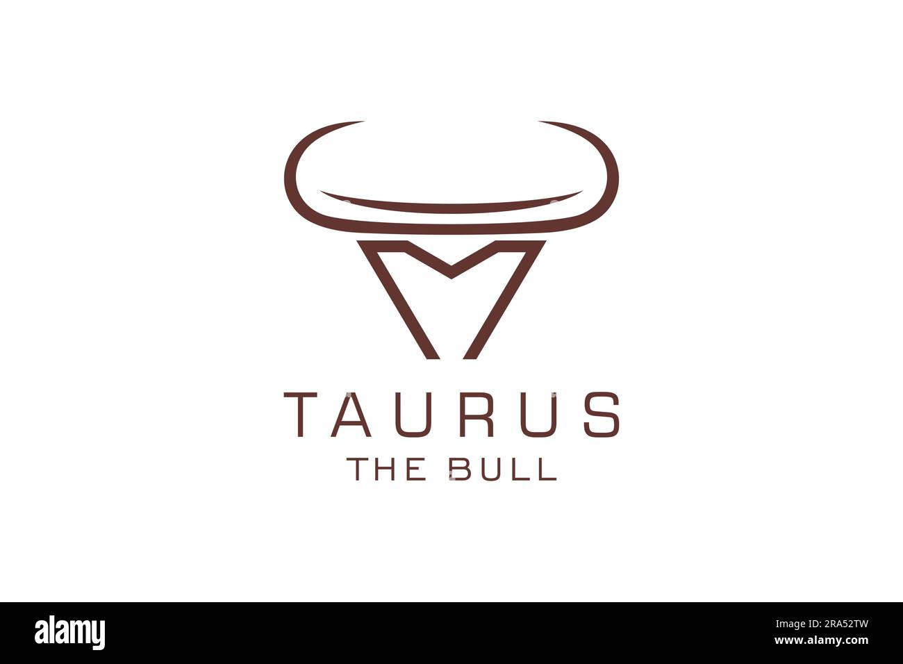 Letter M logo, Bull logo,head bull logo, monogram Logo Design Template ...