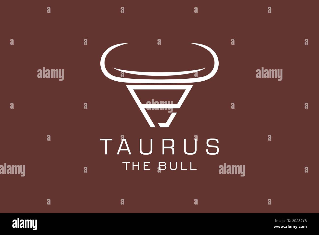 Letter P logo, Bull logo,head bull logo, monogram Logo Design Template ...