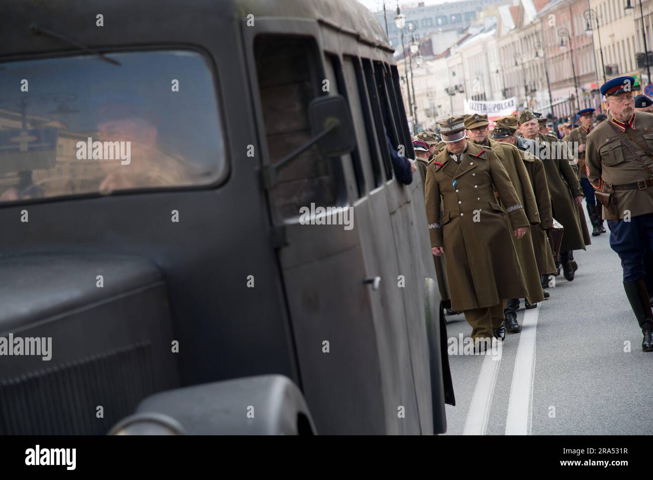 Reproduction of a Chornyj Voron, Mercedes Benz black prisoner transport ...