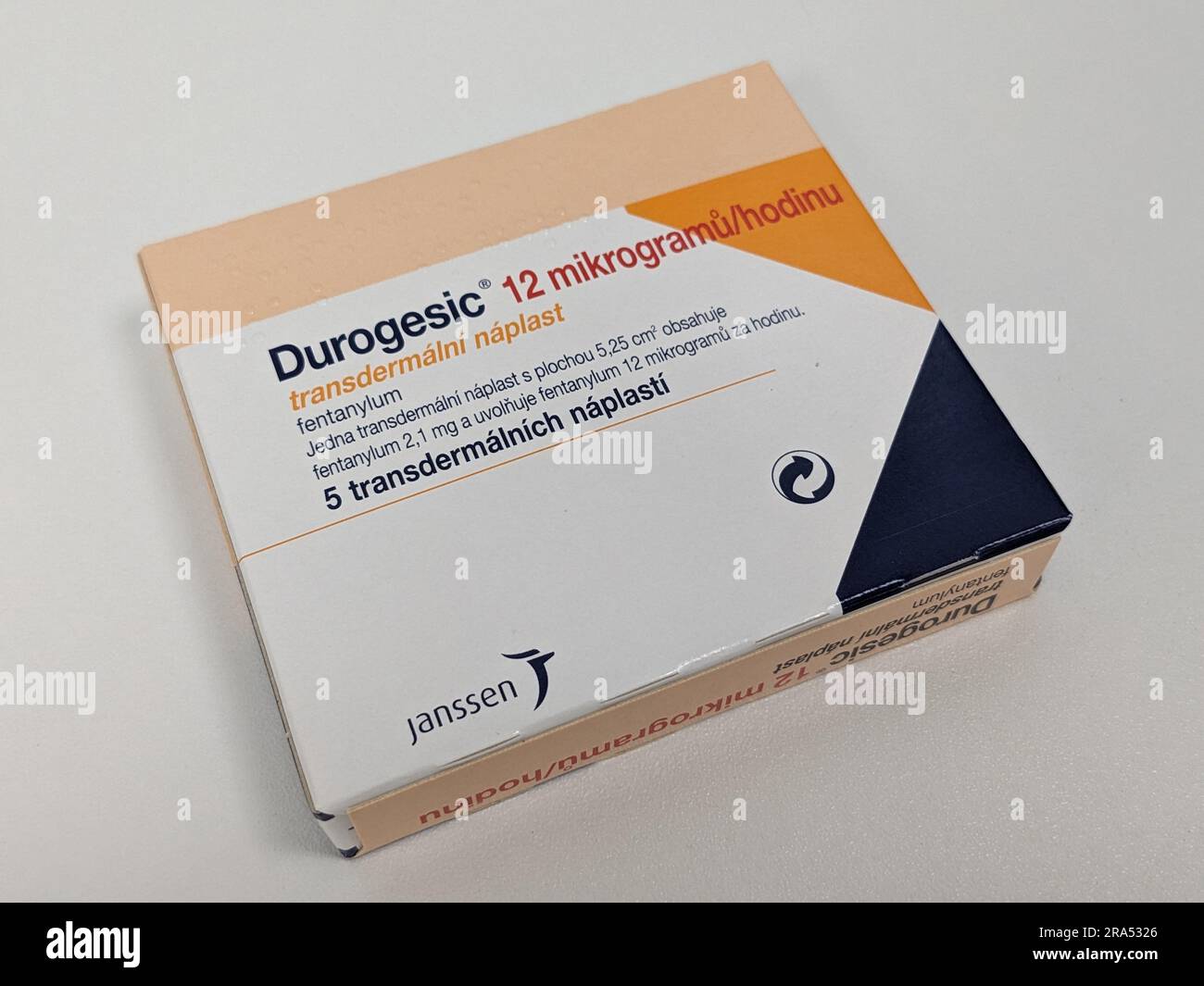 Prague,Czech republic–March 30 2024: Durogesic patches with Fentanyl ...