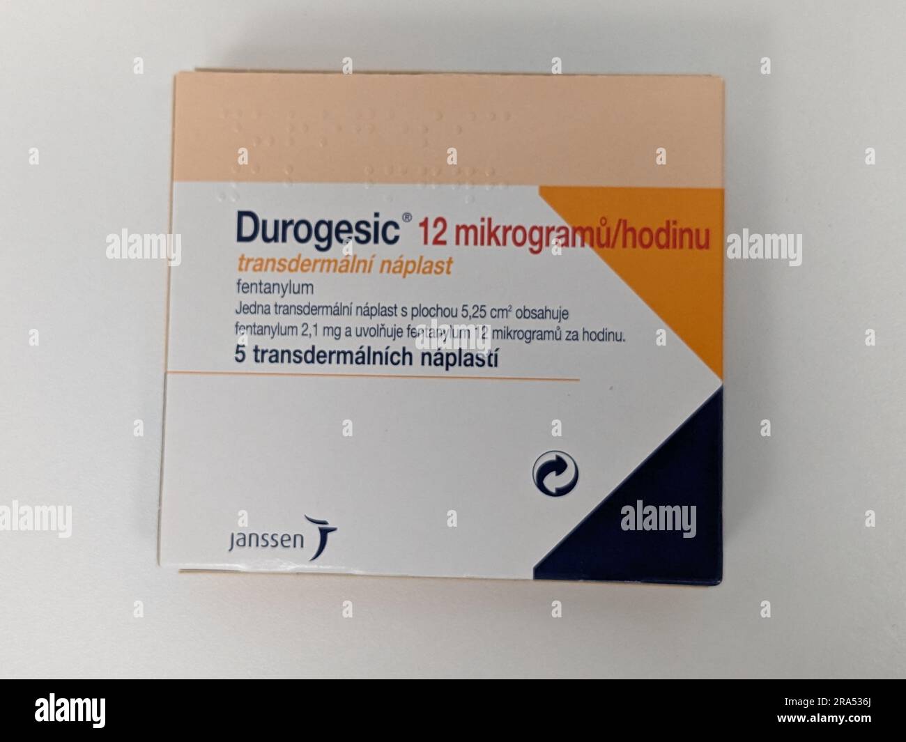 Prague,Czech republic–March 30 2024: Durogesic patches with Fentanyl ...