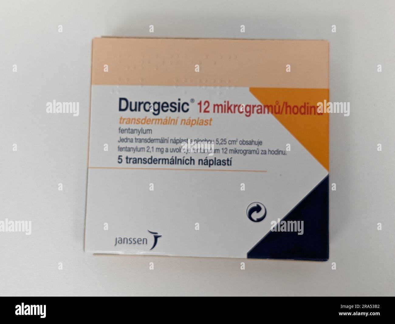 Prague,Czech republic–March 30 2024: Durogesic patches with Fentanyl ...