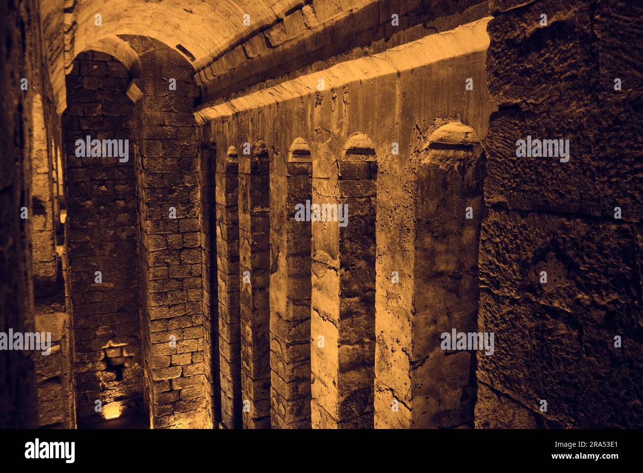 Ancient cistern in Dara Stock Photo - Alamy