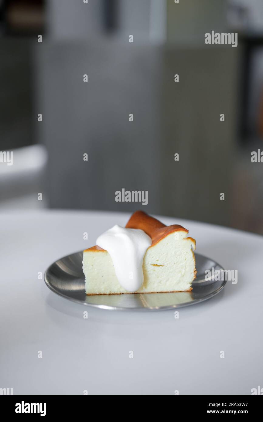 Basque cheesecake not fruit hi-res stock photography and images - Alamy