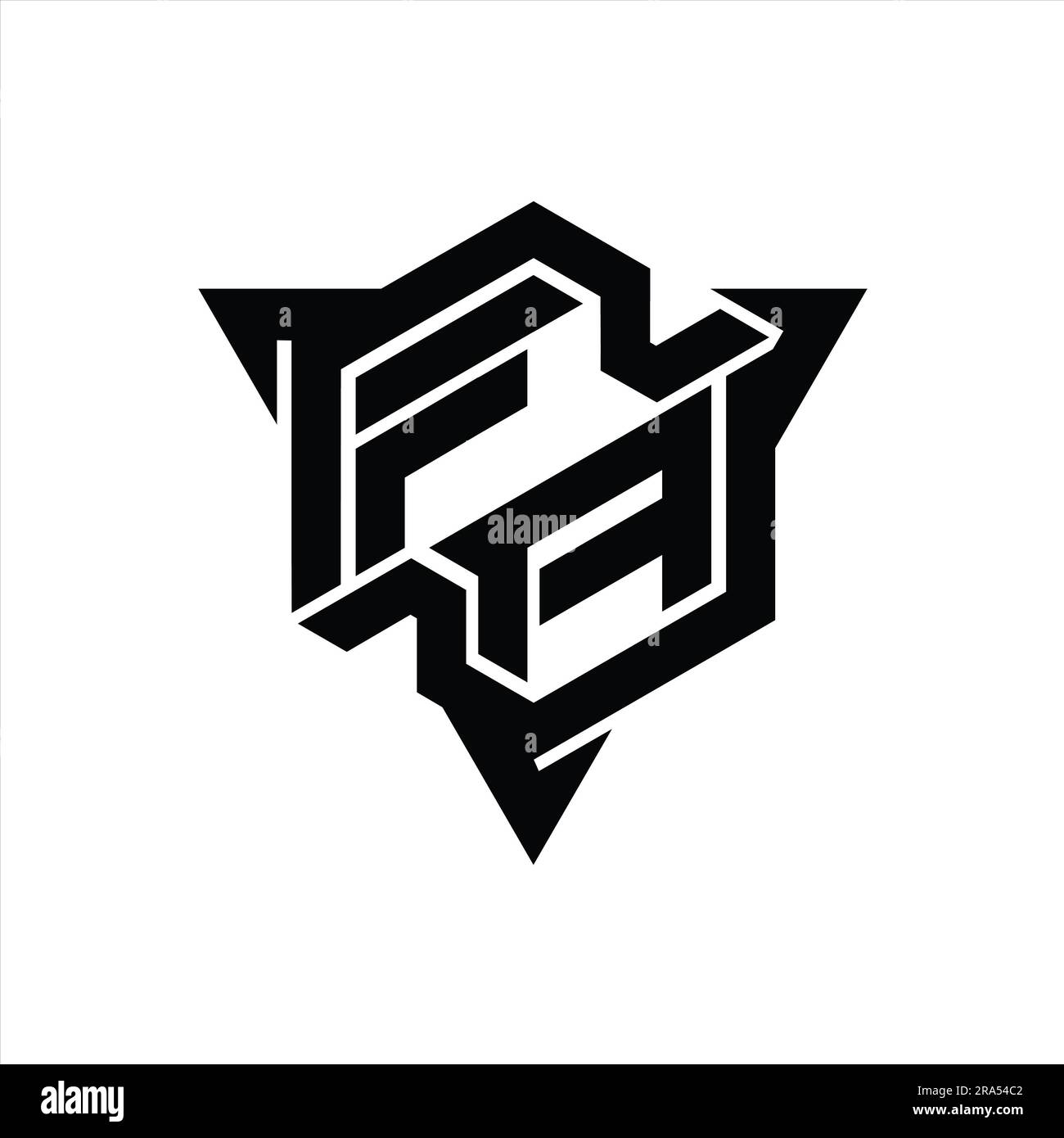 Fa letter logo hi-res stock photography and images - Alamy