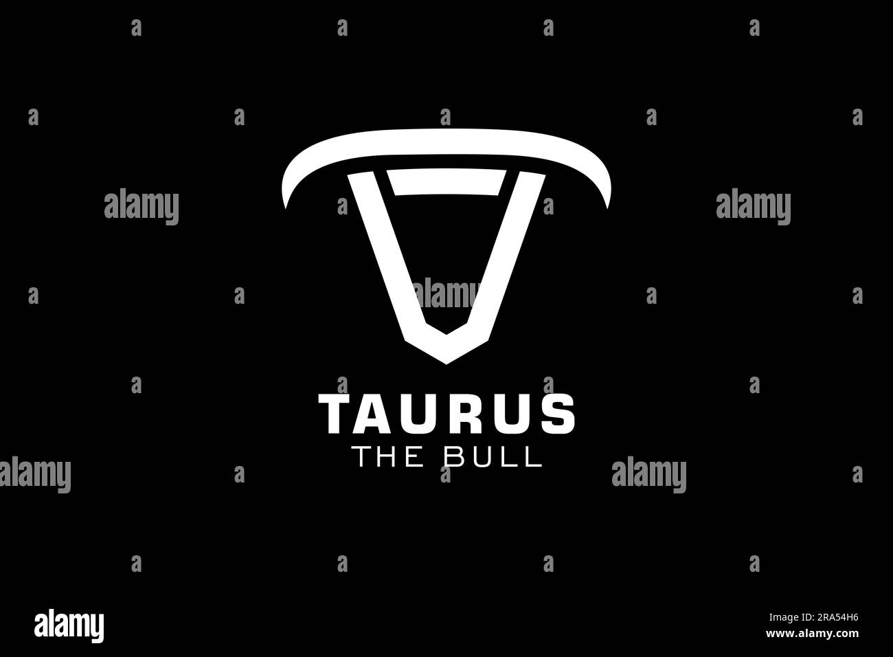 V logo, Bull logo,head bull logo, monogram Logo Design Template Element ...