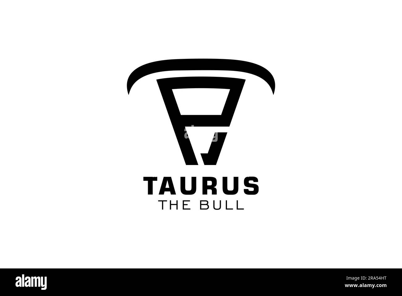 P logo, Bull logo,head bull logo, monogram Logo Design Template Element ...