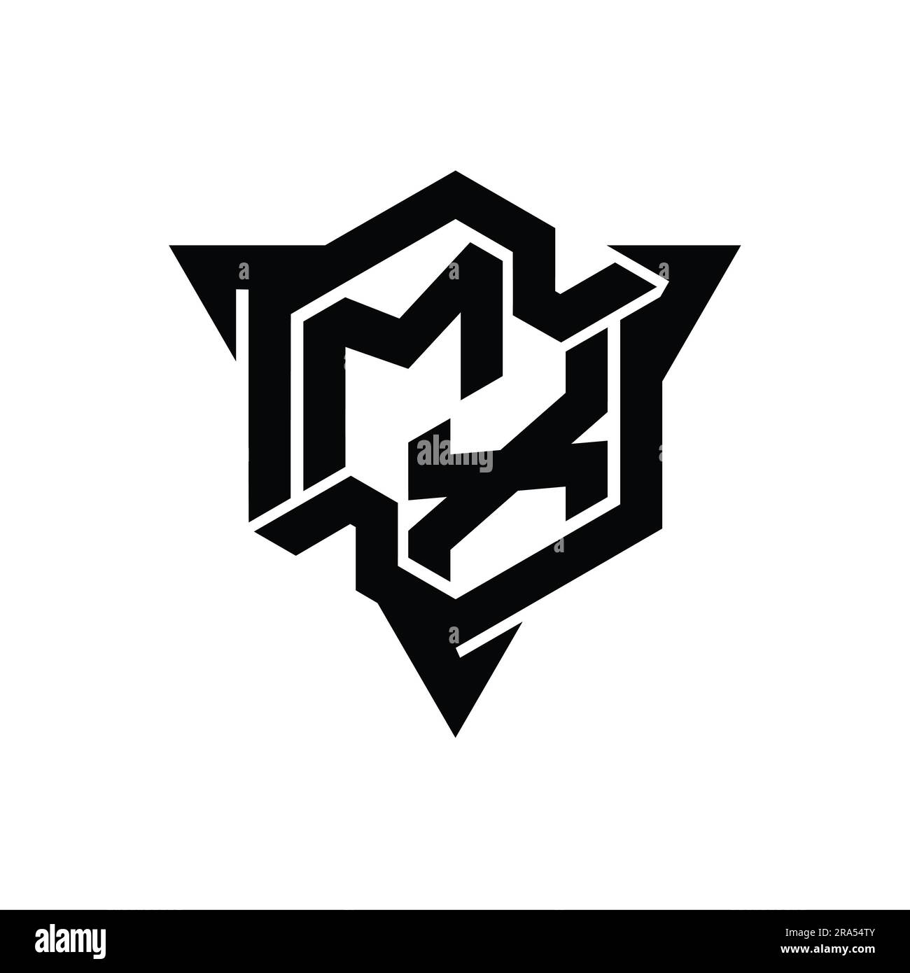 Mx modern logo hi-res stock photography and images - Alamy