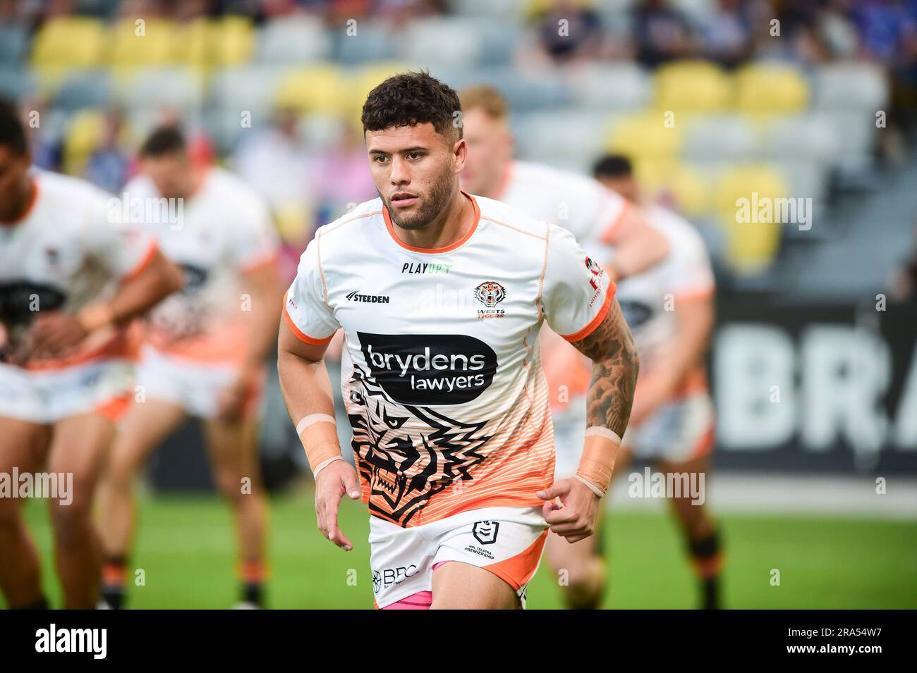 Townsville, Australia. 01st July, 2023. Starford To'a of the Tigers ...