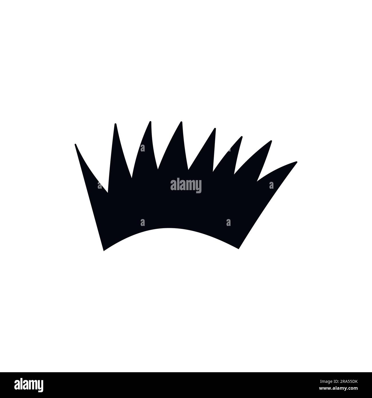 Crown logo graffiti icon. Black icon isolated on white background ...