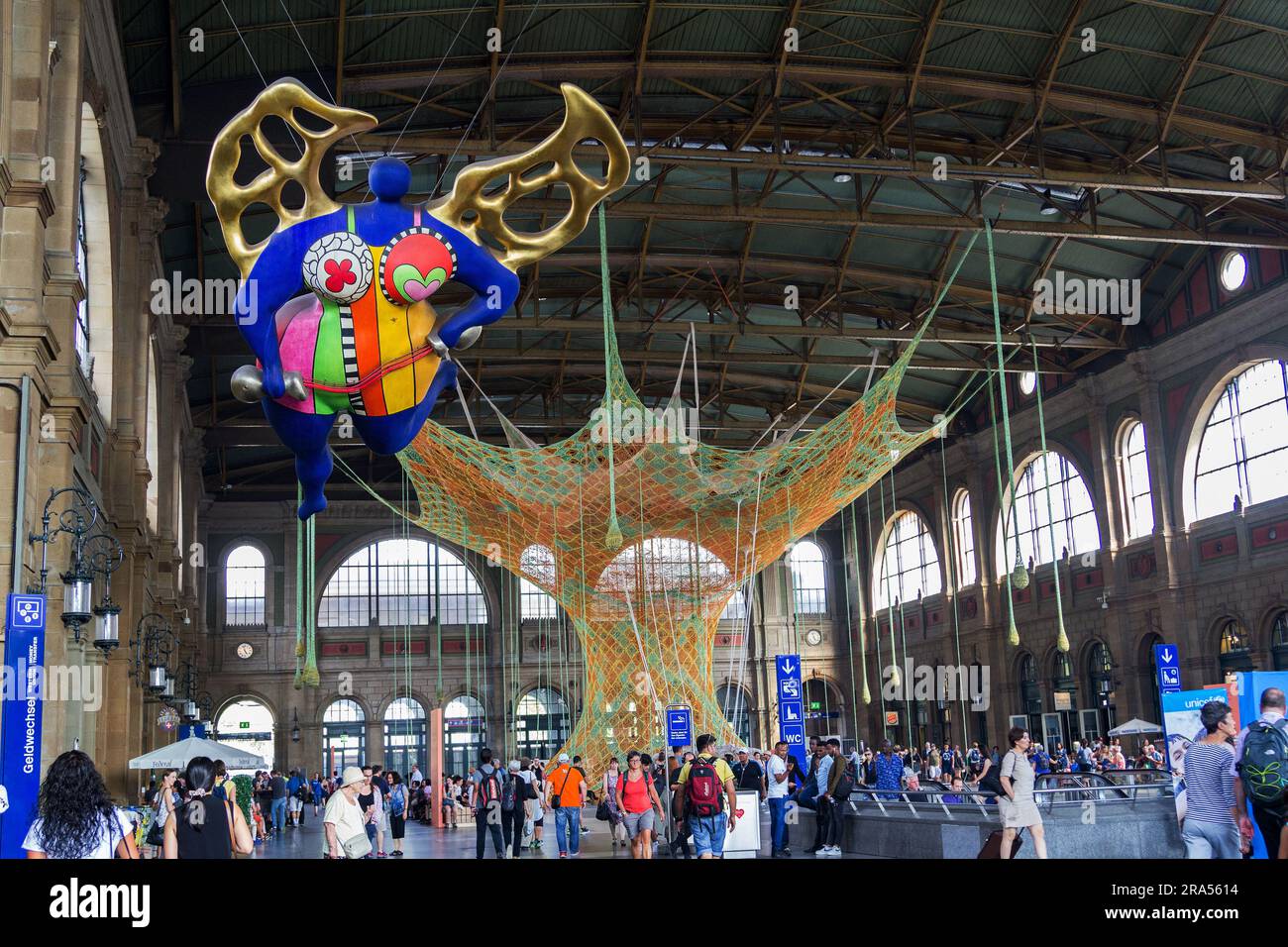 Zurich, Switzerland: 17 July 2018 - Art installation of Gaia Mother ...